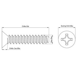 Bulong Pake Col Inox 304 M6x10 [Hộp 100 con] - B2bmart